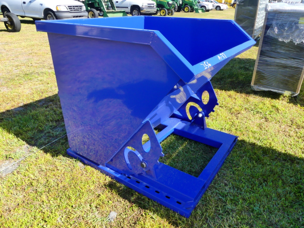 #356 - Greatbear 1yd Forklift Self Dumping Hopper | DeMott Auction