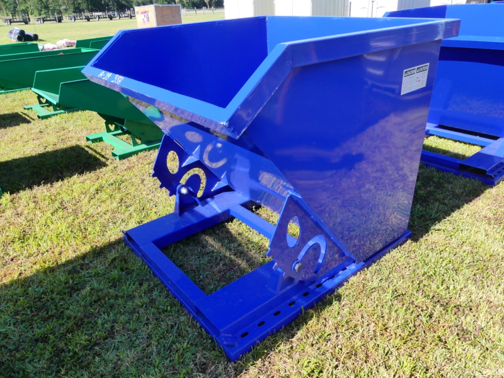 #358 - Greatbear 1yd Forklift Self Dumping Hopper | DeMott Auction