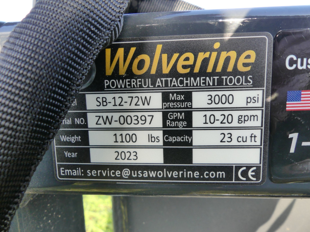 #397 - Wolverine Quick Attach 72" Screening Bucket | DeMott Auction