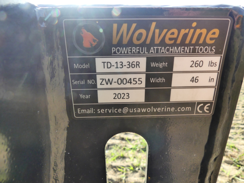 #390 - Wolverine Quick Attach Stump Bucket | DeMott Auction