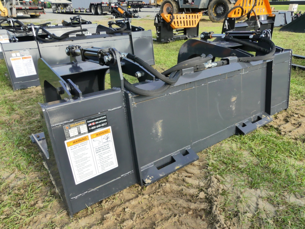 #386 - Wolverine Quick Attach 72" Bucket Grapple | DeMott Auction
