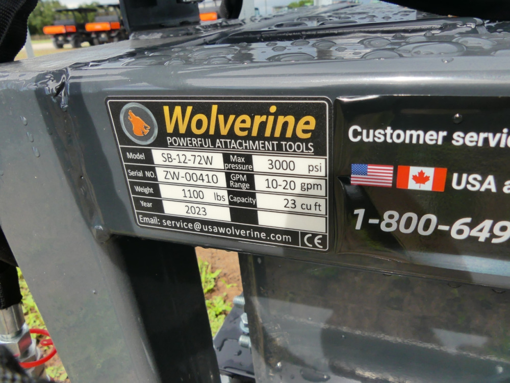 #845 - Wolverine 72" Quick Attach Screening Bucket | DeMott Auction