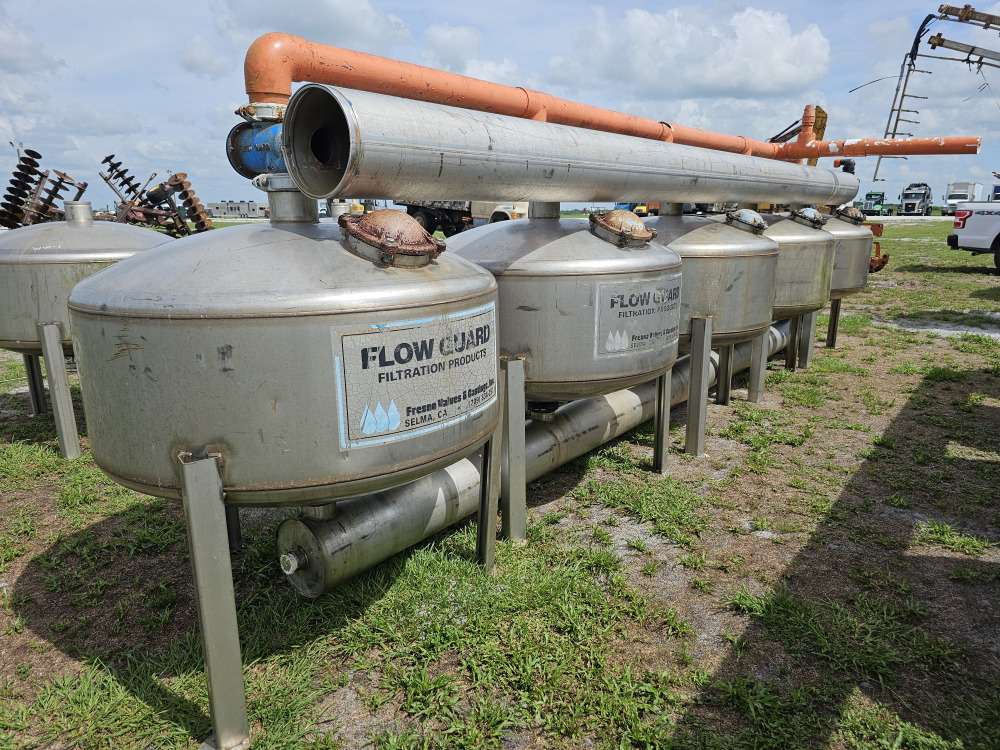 #1050 - (5) Flow Guard Stainless Steel Filters | DeMott Auction