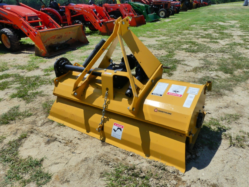 #232 - County Line 3pt 5' Tiller | DeMott Auction