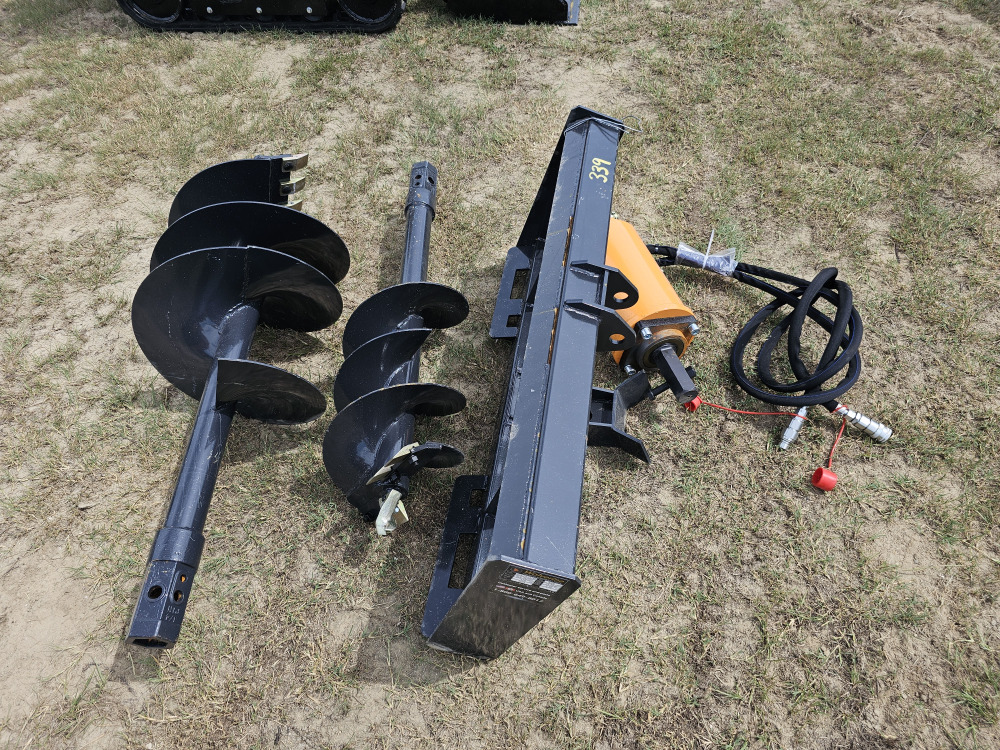 #339 - Wolverine Quick Attach Auger w/ 2 Bits | DeMott Auction