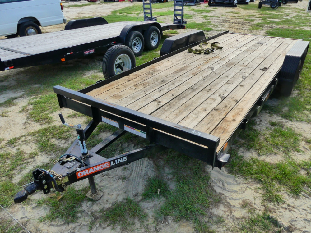 #522 - 2021 Contract Mfg. Orange Line TH70 Trailer | DeMott Auction