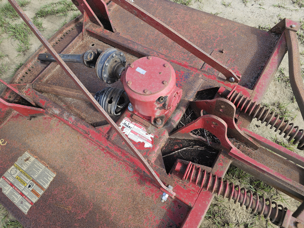 #255A - Brown 3pt 7' Tree Cutter | DeMott Auction