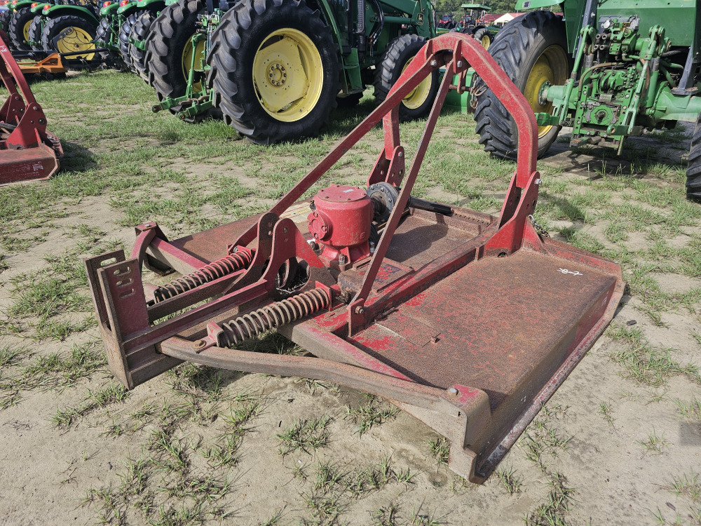 #255A - Brown 3pt 7' Tree Cutter | DeMott Auction