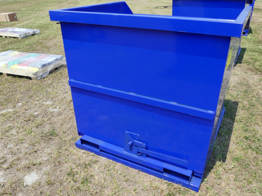 #331 - Forklift 1yd Self Dumping Hopper | DeMott Auction