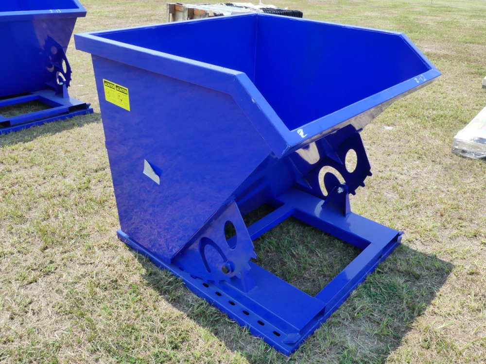 #331 - Forklift 1yd Self Dumping Hopper | DeMott Auction