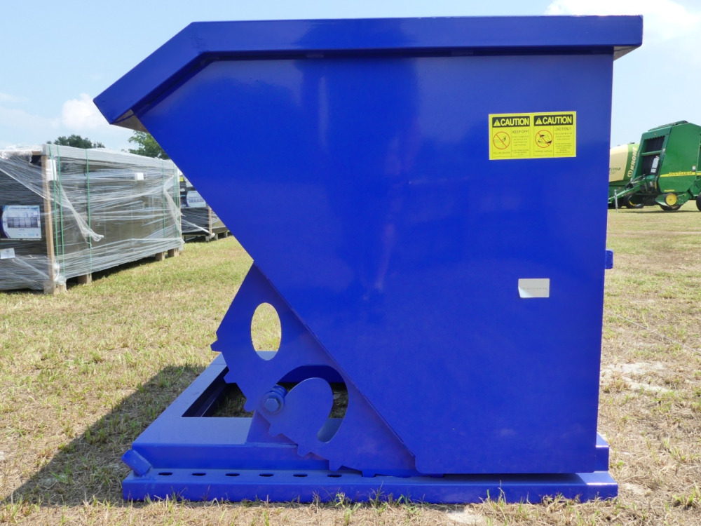 #332 - Forklift 1yd Self Dumping Hopper | DeMott Auction