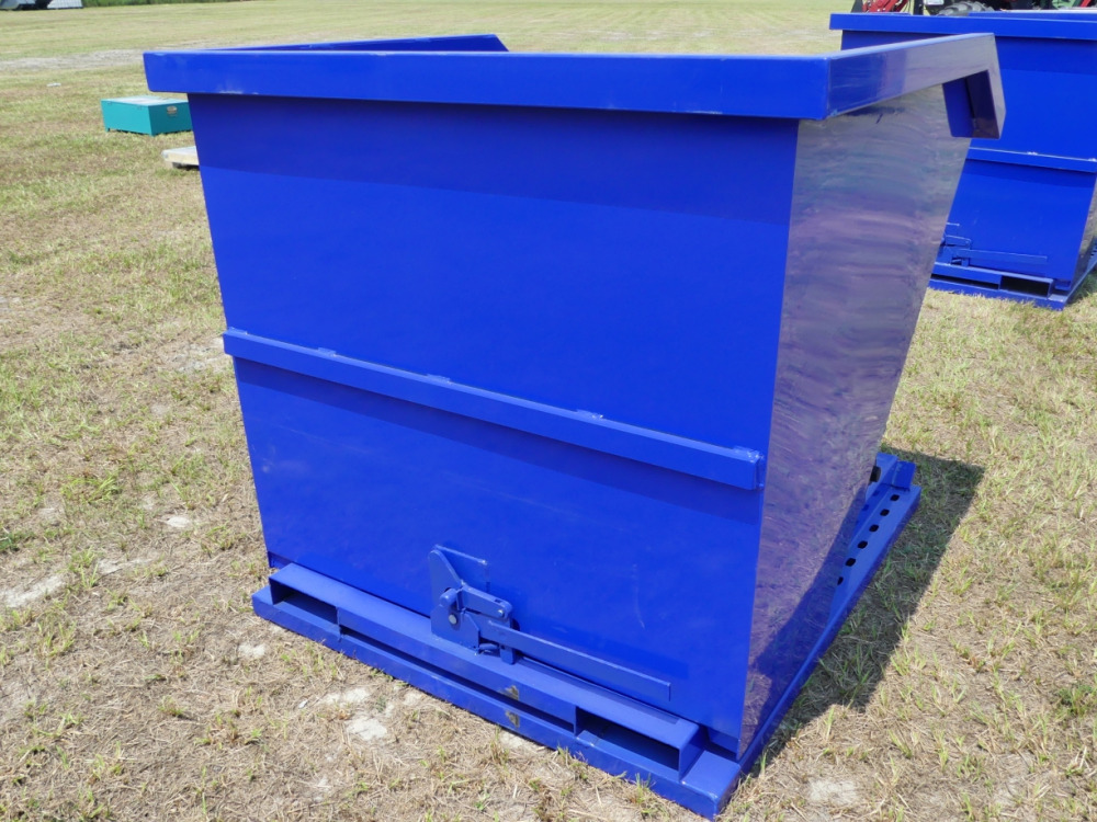 #332 - Forklift 1yd Self Dumping Hopper | DeMott Auction