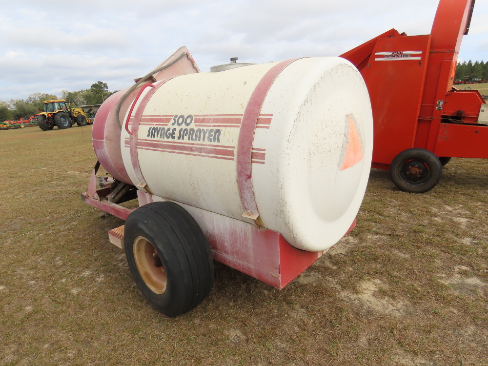 #2130 - P.T Savage 500 Gallon Pecan Sprayer | DeMott Auction