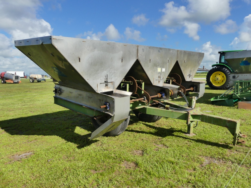 #1211 - Kennco 3 Row Stainless Steel Fertilizer Distributor | DeMott ...