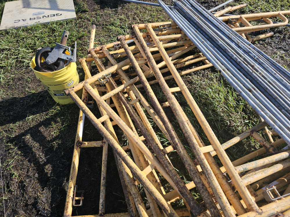 #2323 - 3 Set of Yellow Scaffolding | DeMott Auction