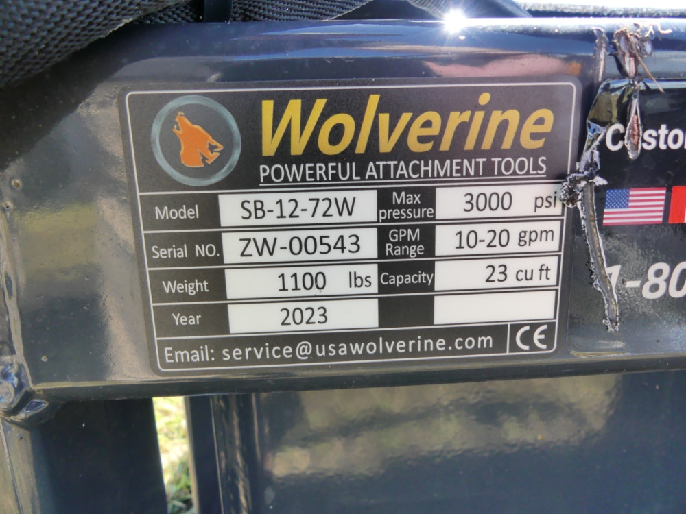 #2082 - Wolverine Quick Attach 72" Screening Bucket | DeMott Auction