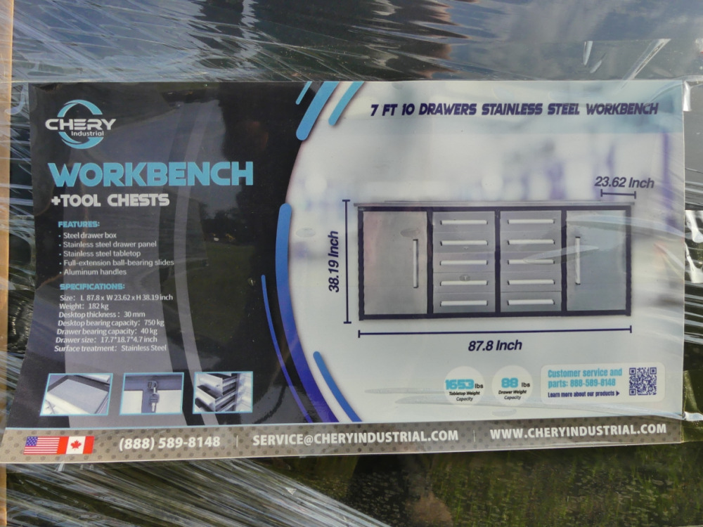 #164 - Chery 7' 10 Drawer Workbench | DeMott Auction