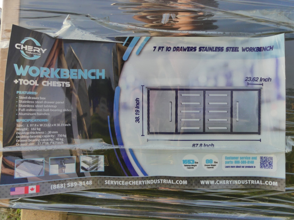 #168 - Chery 7' 10 Drawer Workbench | DeMott Auction