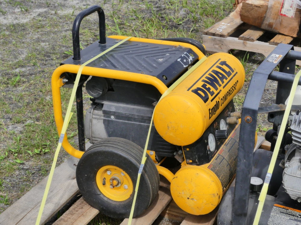 #2014A - Dewalt Dual Tank Air Compressor | DeMott Auction