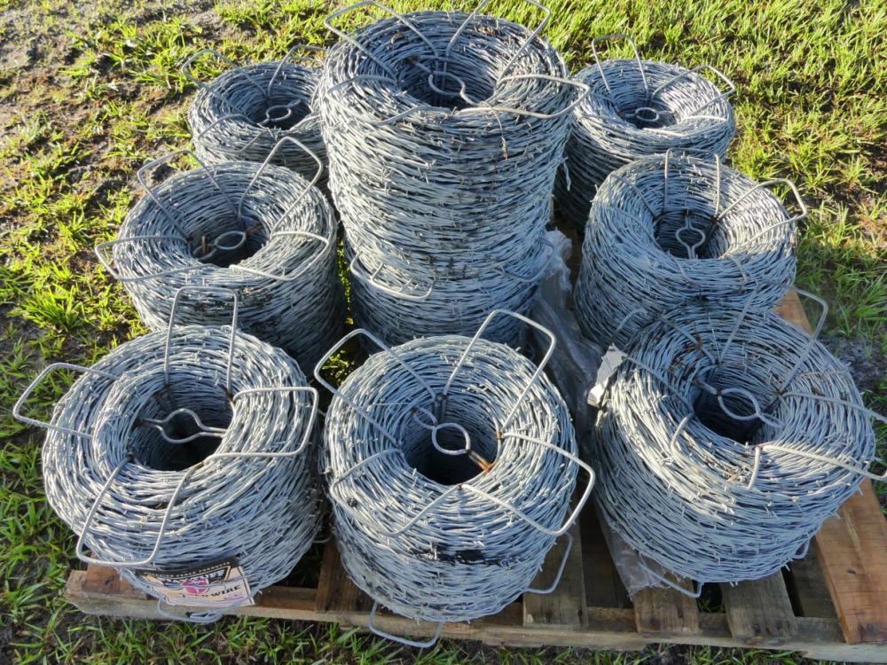 #2264 - 10 Rolls Stay-Tuff Barbed Wire | DeMott Auction
