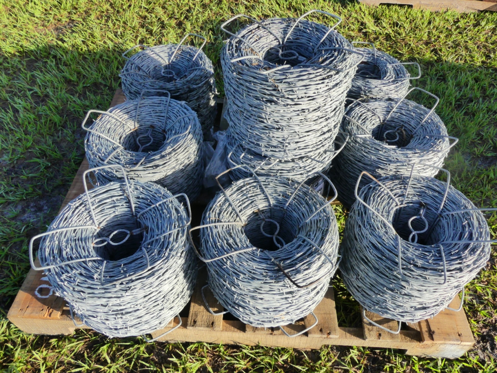 #2264 - 10 Rolls Stay-Tuff Barbed Wire | DeMott Auction