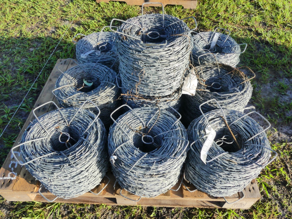 #2262 - 10 Rolls Stay-Tuff Barbed Wire | DeMott Auction