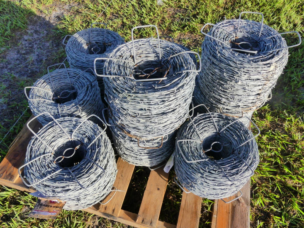 #2261 - 9 Rolls Stay-Tuff Barbed Wire | DeMott Auction