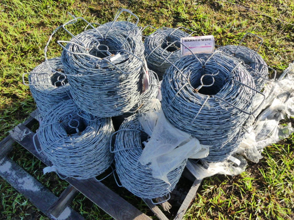 #2257 - 10 Rolls Stay-Tuff Barbed Wire | DeMott Auction