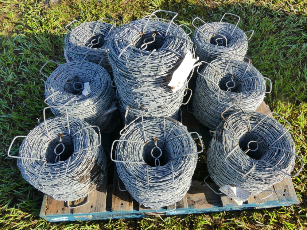 #2255 - 10 Rolls Stay-Tuff Barbed Wire | DeMott Auction