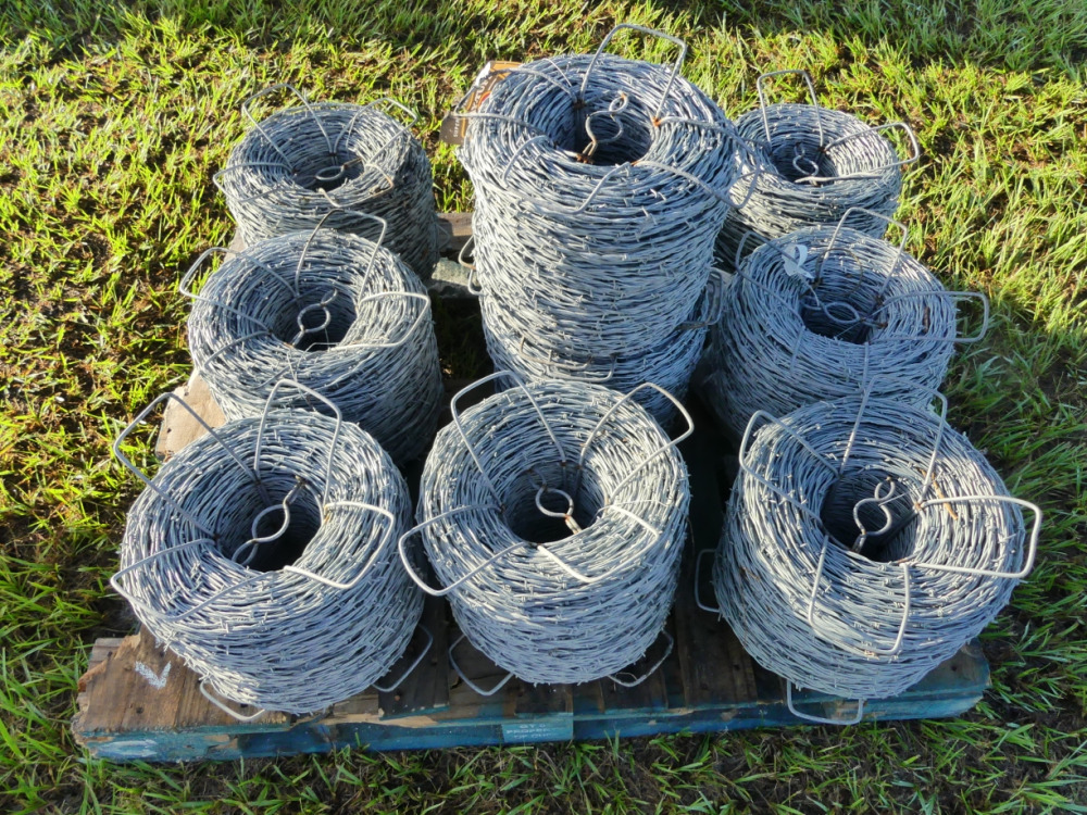 #2255 - 10 Rolls Stay-Tuff Barbed Wire | DeMott Auction