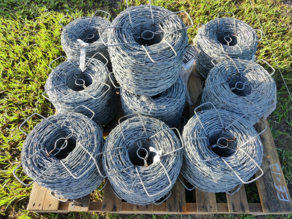#2254 - 10 Rolls Stay-Tuff Barbed Wire | DeMott Auction