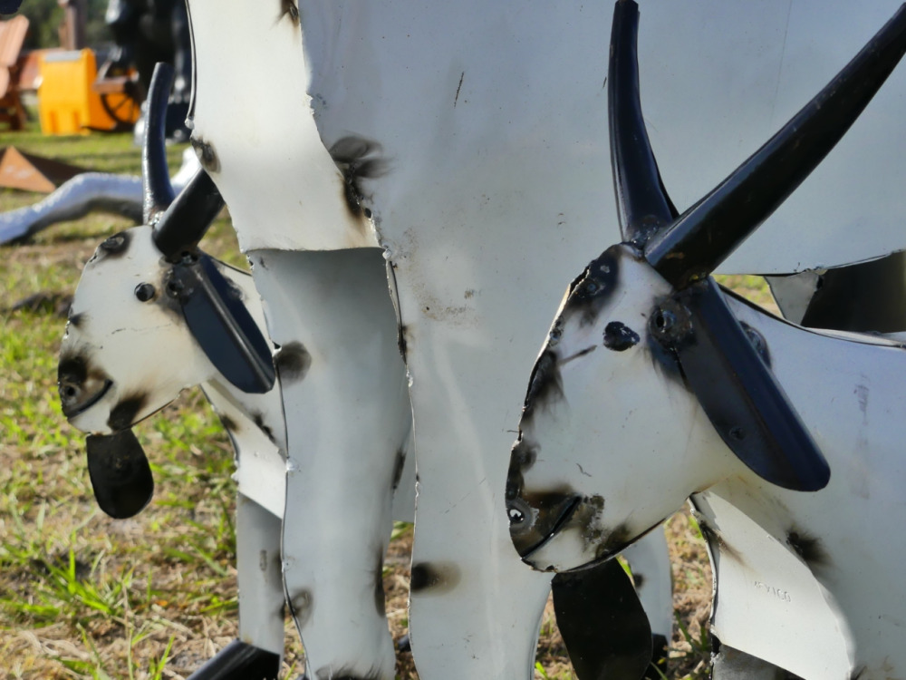 #2163 - Goat Metal Family | DeMott Auction