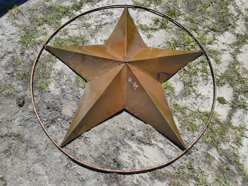 #2160 - Large Metal Star | DeMott Auction