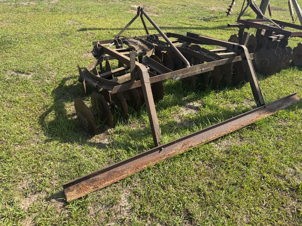 #418 - 3pt Disc Harrow w/Drag | DeMott Auction