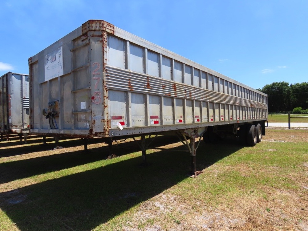 #2668 - 1988 Miller 40' Alumminum Citrus Trailer | DeMott Auction