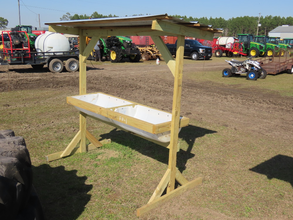 #320 - Trough Covered Deer Feeders | DeMott Auction