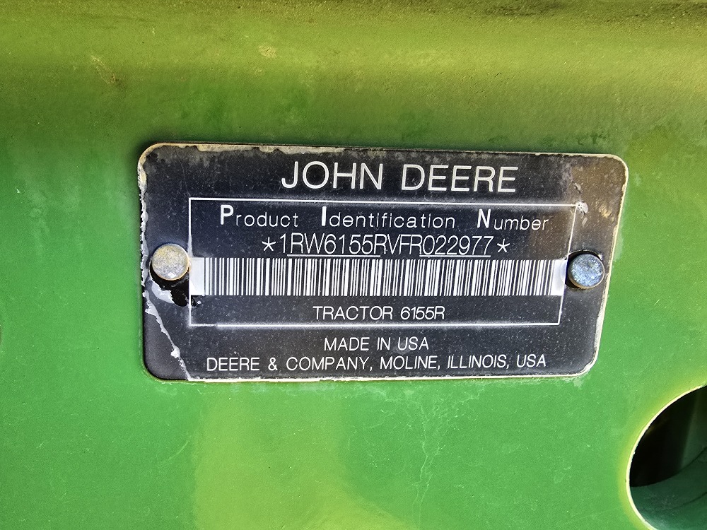 #1286 - 2015 John Deere 6155R Tractor | DeMott Auction