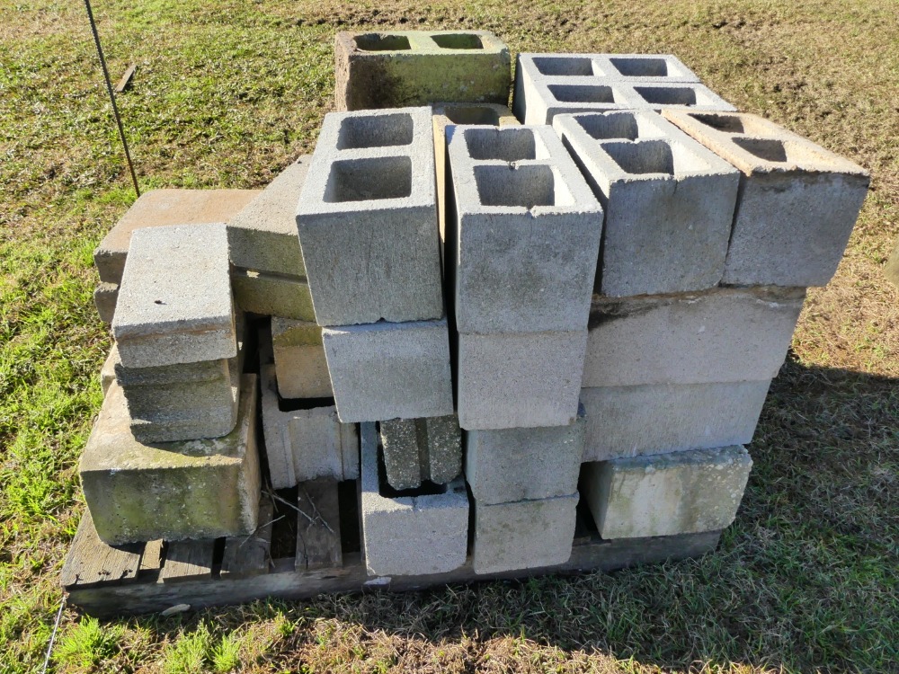#100 - Pallet of Cinder Blocks | DeMott Auction