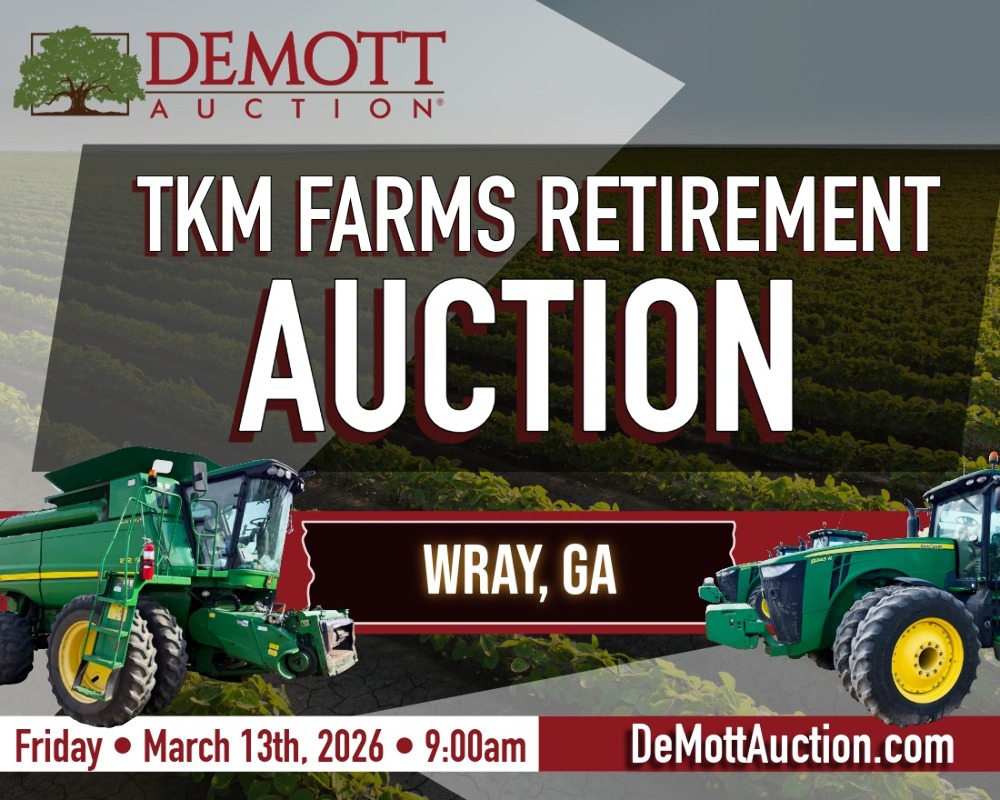 TKM Farms Retirement Auction | Auction Details | DeMott Auction