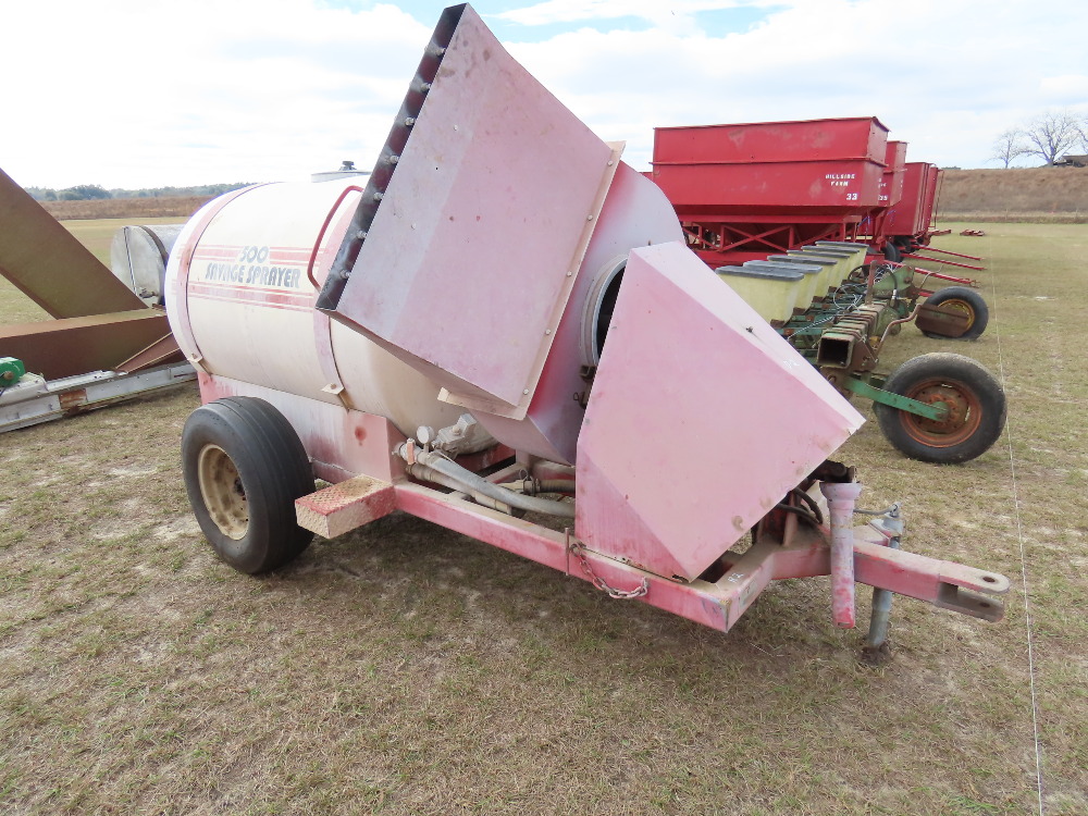 #2130 - P.T Savage 500 Gallon Pecan Sprayer | DeMott Auction