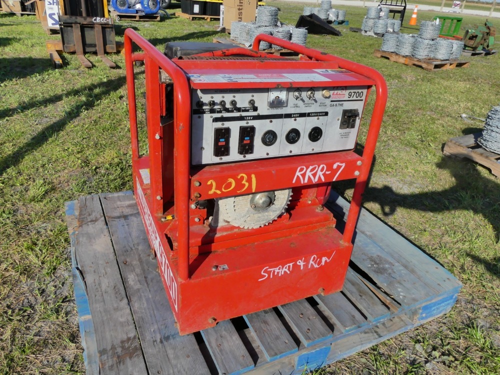 #2031 - Multiquip 9700 Gas Gen Set | DeMott Auction