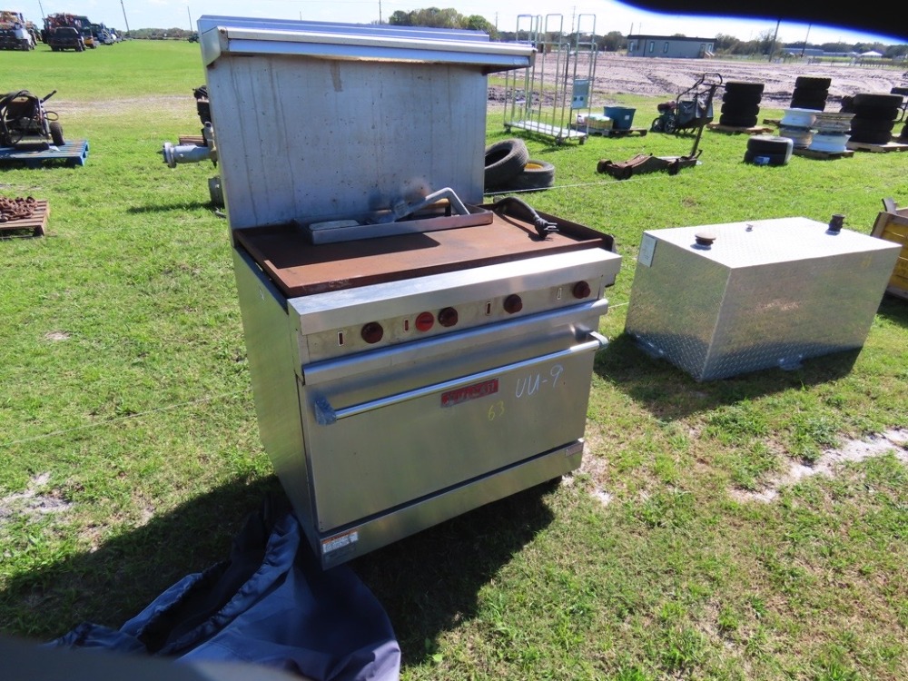#63 - Vulcan Flat Top Stove | DeMott Auction