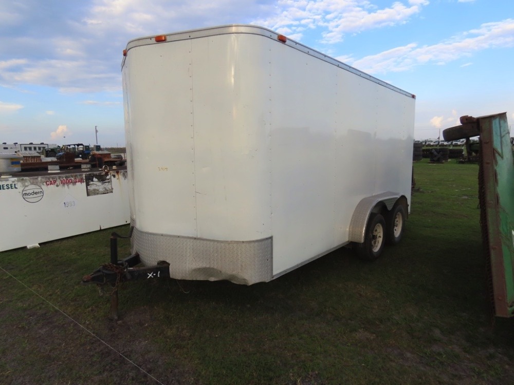 #2415 - 2006 FLTT 16' Single Tandem Cargo Trailer | DeMott Auction