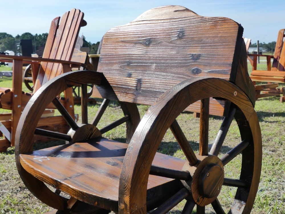 #2186A - Wagon Wheel Chair | DeMott Auction