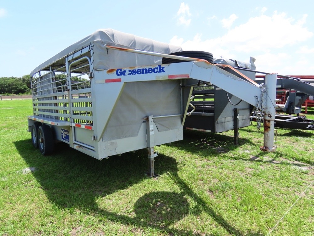 #2209 - 2020 Gooseneck 16' 2 Axle Stock Trailer | DeMott Auction