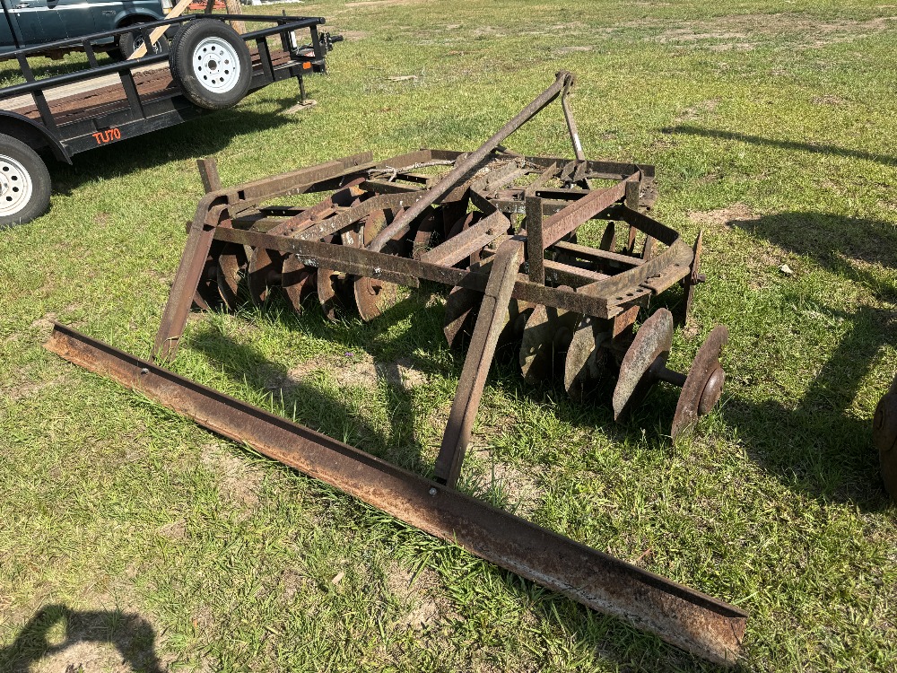 #418 - 3pt Disc Harrow w/Drag | DeMott Auction