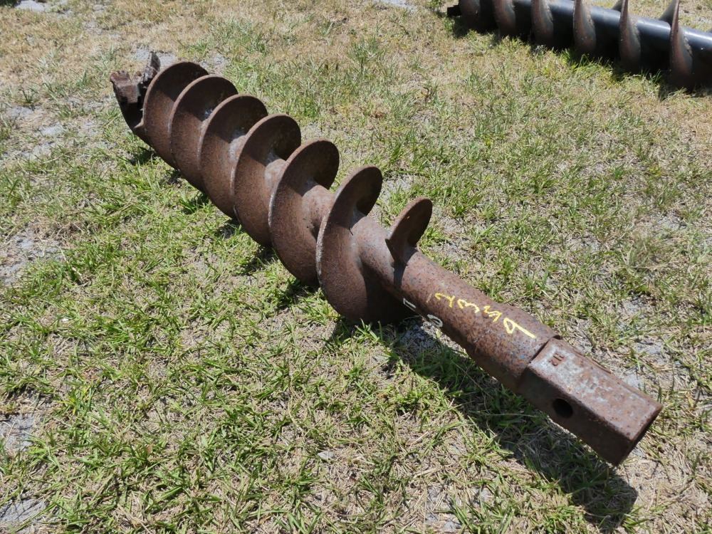 #2359 - 9” Carbide Auger Bobcat Hex Head | DeMott Auction